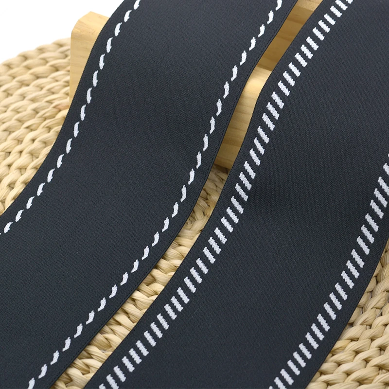 7cm-Black-Striped-Elastic-Bands-70mm-Nylon-Colorful-Elastic-Band ...