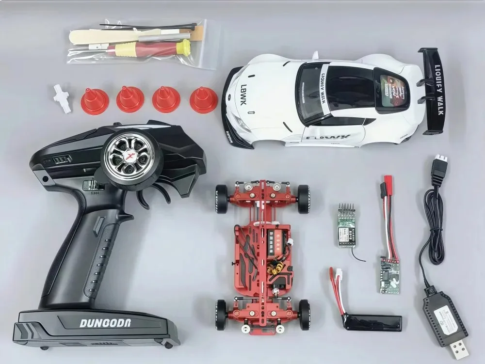 Mini - Q8: Initial D - Themed 1/24 Scale 4WD AWD Metal - Shell Remote ...