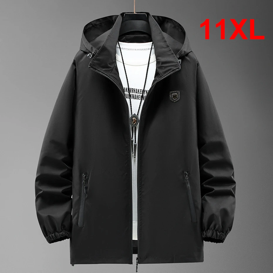 Black-Camping-Jacket-Men-Windbreak-Coat-Plus-Size-10XL-11XL-Fashion ...