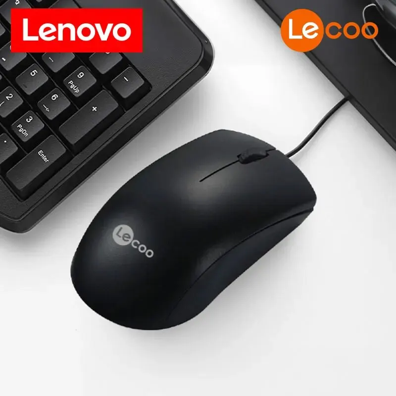 Lenovo MS100 USB Wired Mouse, 3-Button Corded Mouse with 1000 DPI ...