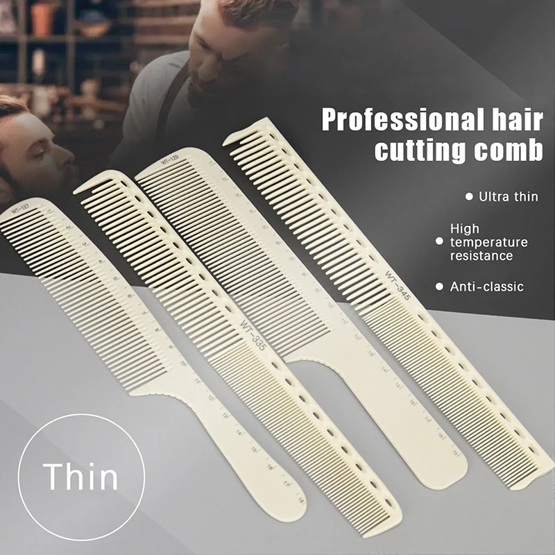 1Pcs Barber Comb Plastic Scale Laser Ruler Hair Comb Professional ...