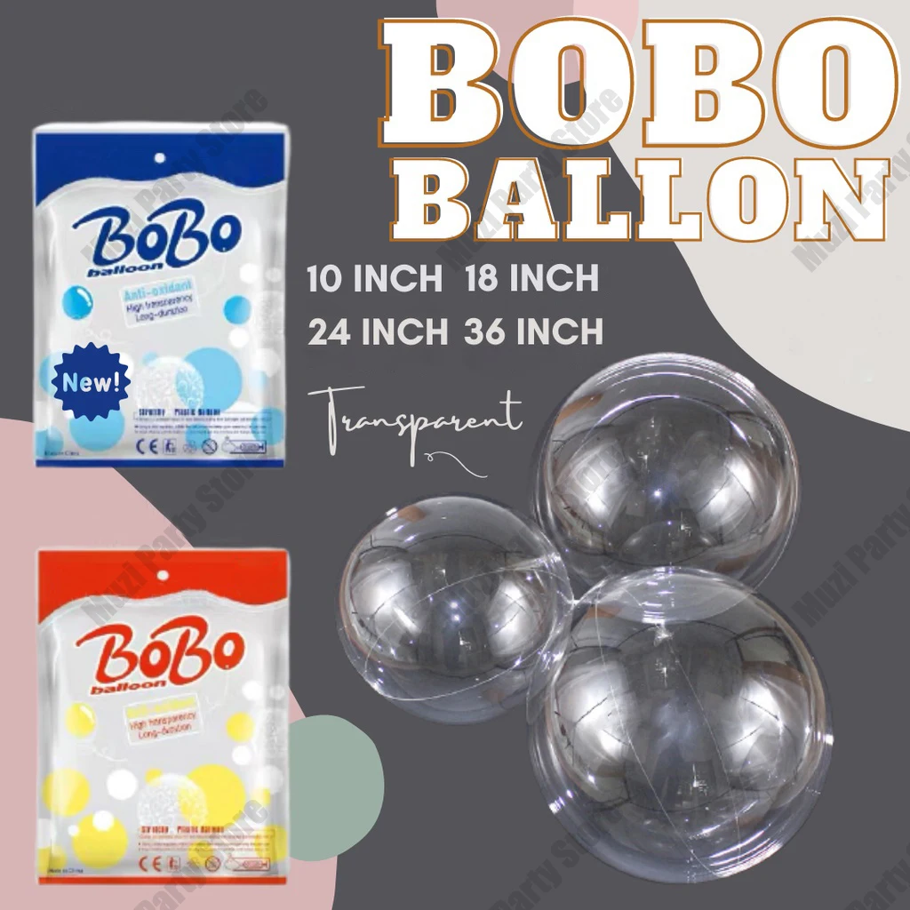 10-18-24-36inch-Transparent-Bobo-Bubble-Balloon-Clear-Inflatable-Air ...