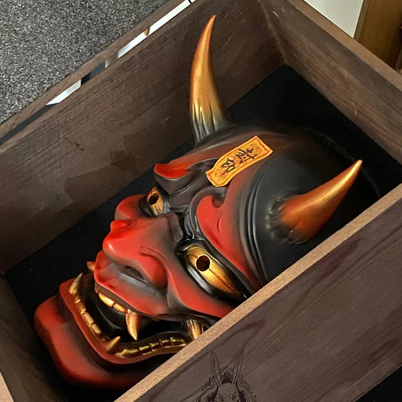 Halloween-Japanese-Color-Bonjour-Noh-Kabuki-Demon-Mask-Hundred-Ghosts ...