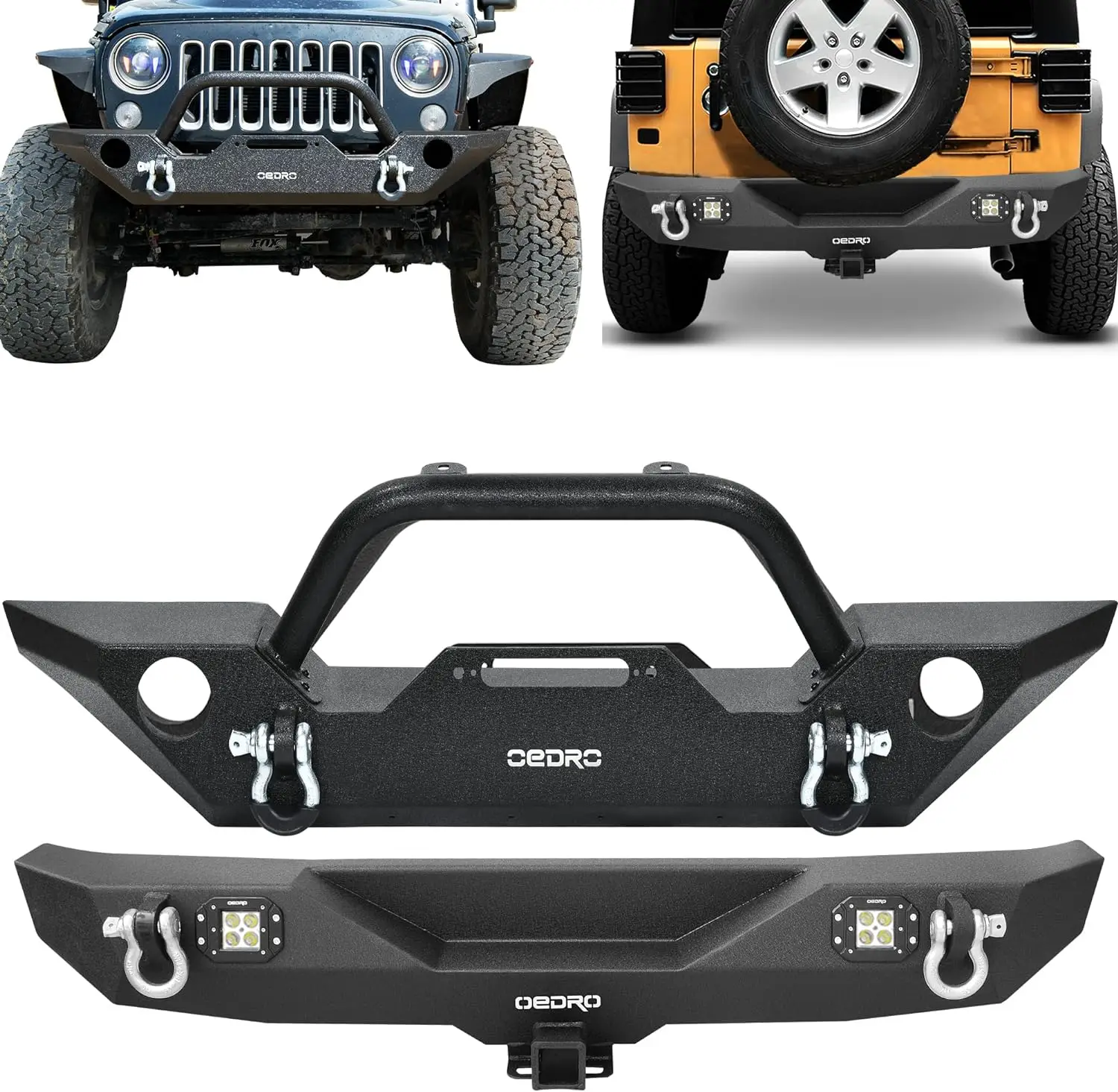 OEDRO-Front-Rear-Bumper-for-2007-2018-Jeep-Wrangler-JK-JKU-with-LED ...
