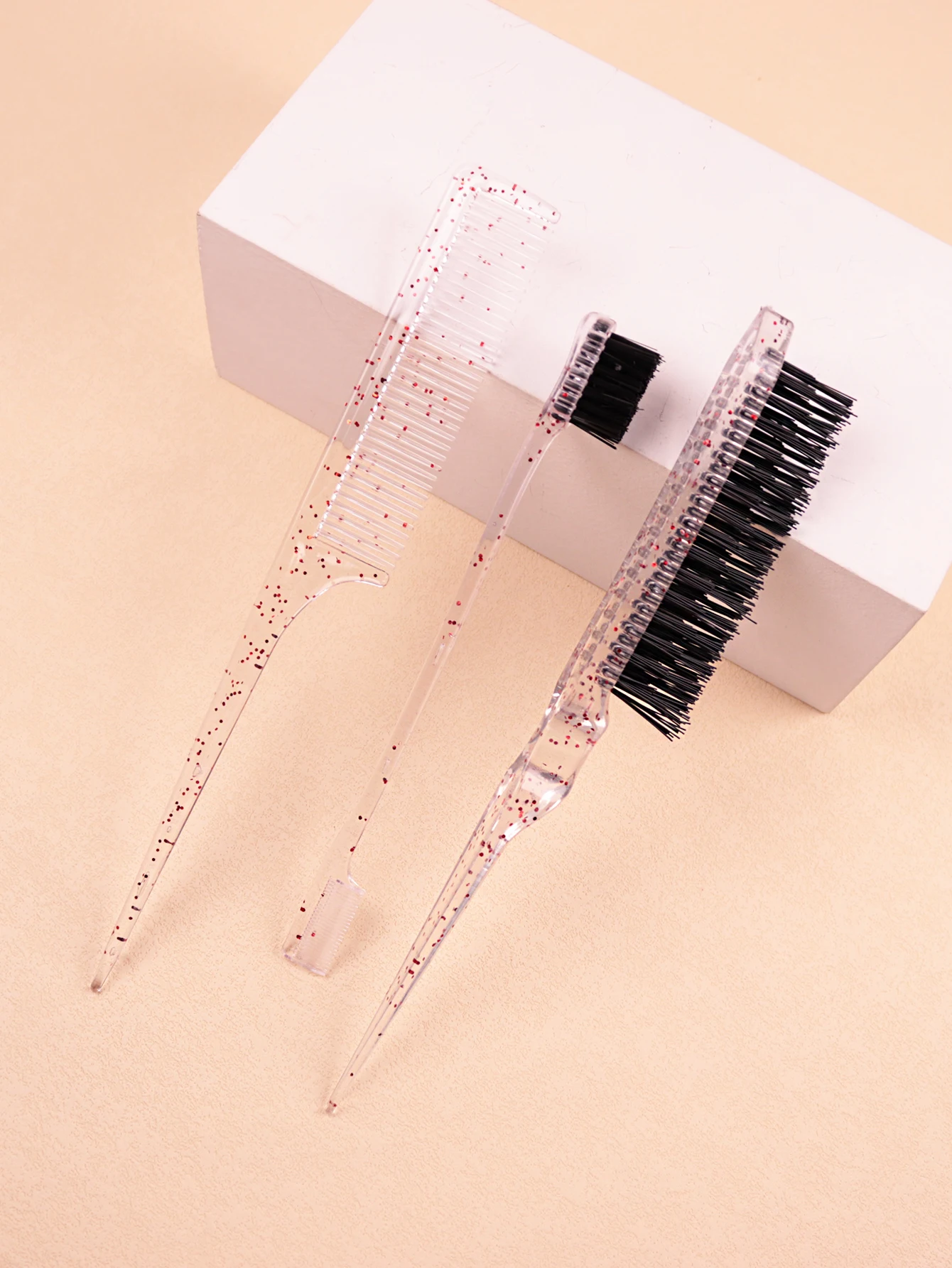 3Pcs-Hair-Brush-Comb-Set-Edge-Control-Brush-Tear-Comb-Eyebrow-Brush ...