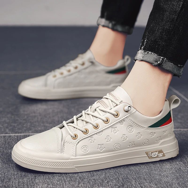 Crlaydk – Chaussures De Luxe En Cuir Pour Hommes, Baskets Basses ...