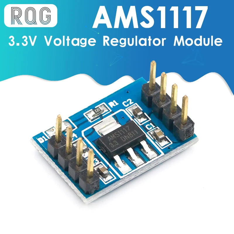 3.3V Voltage Regulator Module AMS1117 Voltage Regulator chip / 5V to 3 ...