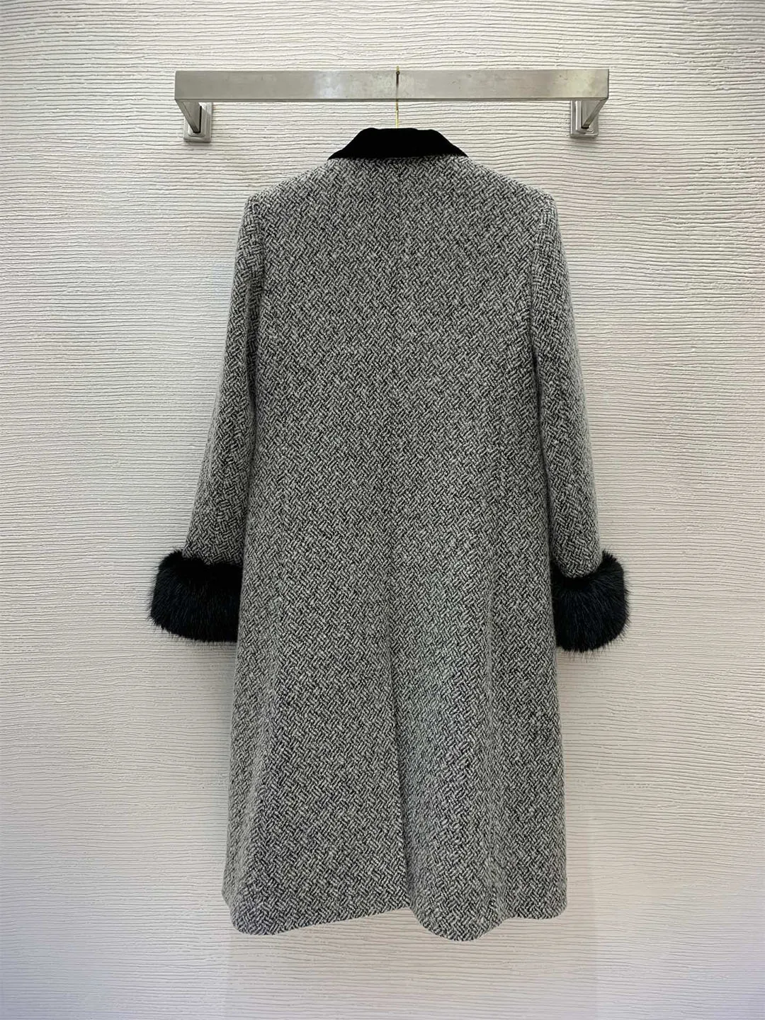 2023-autumn-winter-new-herringbone-pattern-one-button-long-suit-collar ...