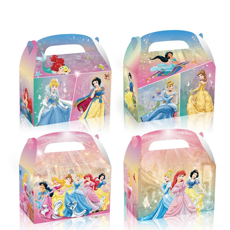 4-16pcs-Disney-Princess-Party-Bag-Gift-Candy-Goodie-Treat-Box-Snow ...