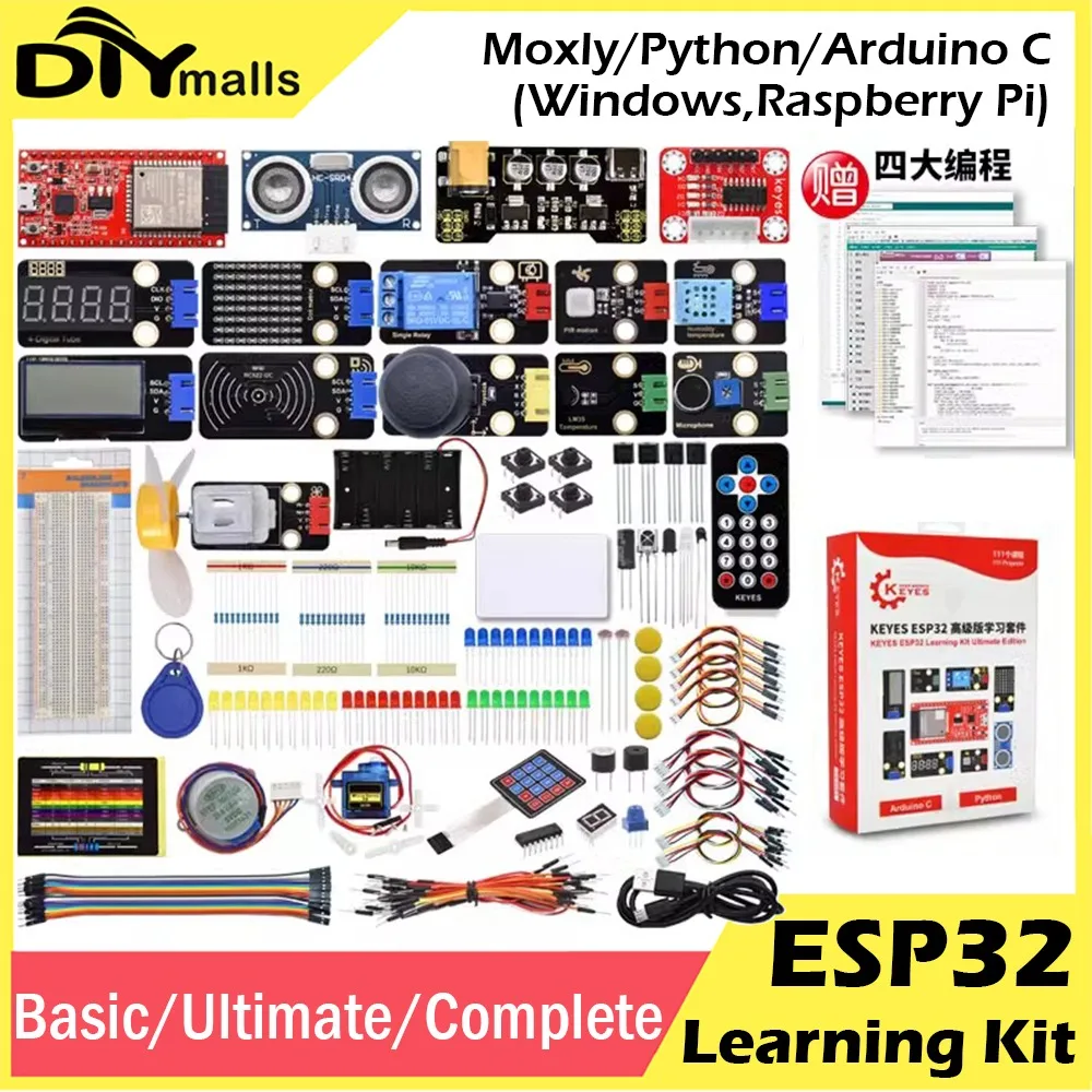 KEYESTUDIO ESP32 Basic Ultimate Learning Kit Электронные компоненты ...