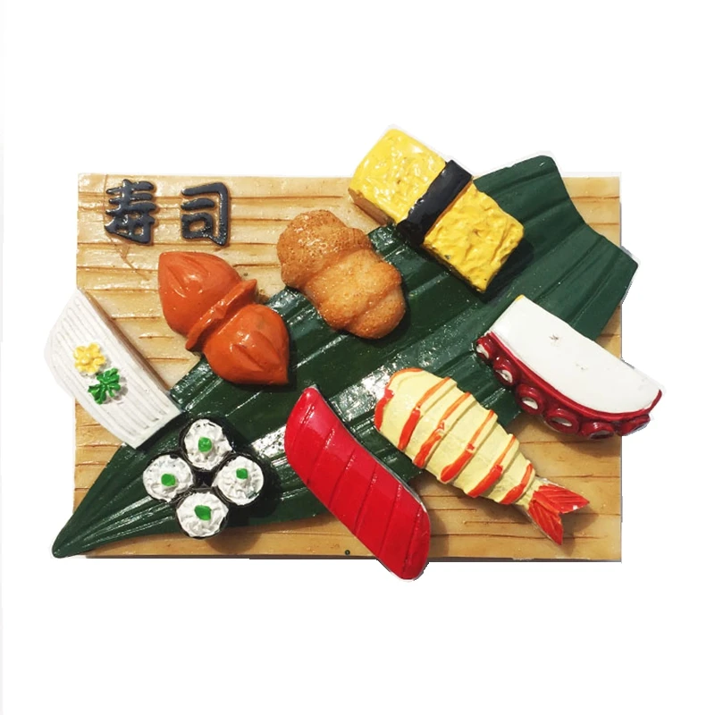Handmade Painted Japanese Sushi 3d Fridge Magnets Tourism Souvenirs ...