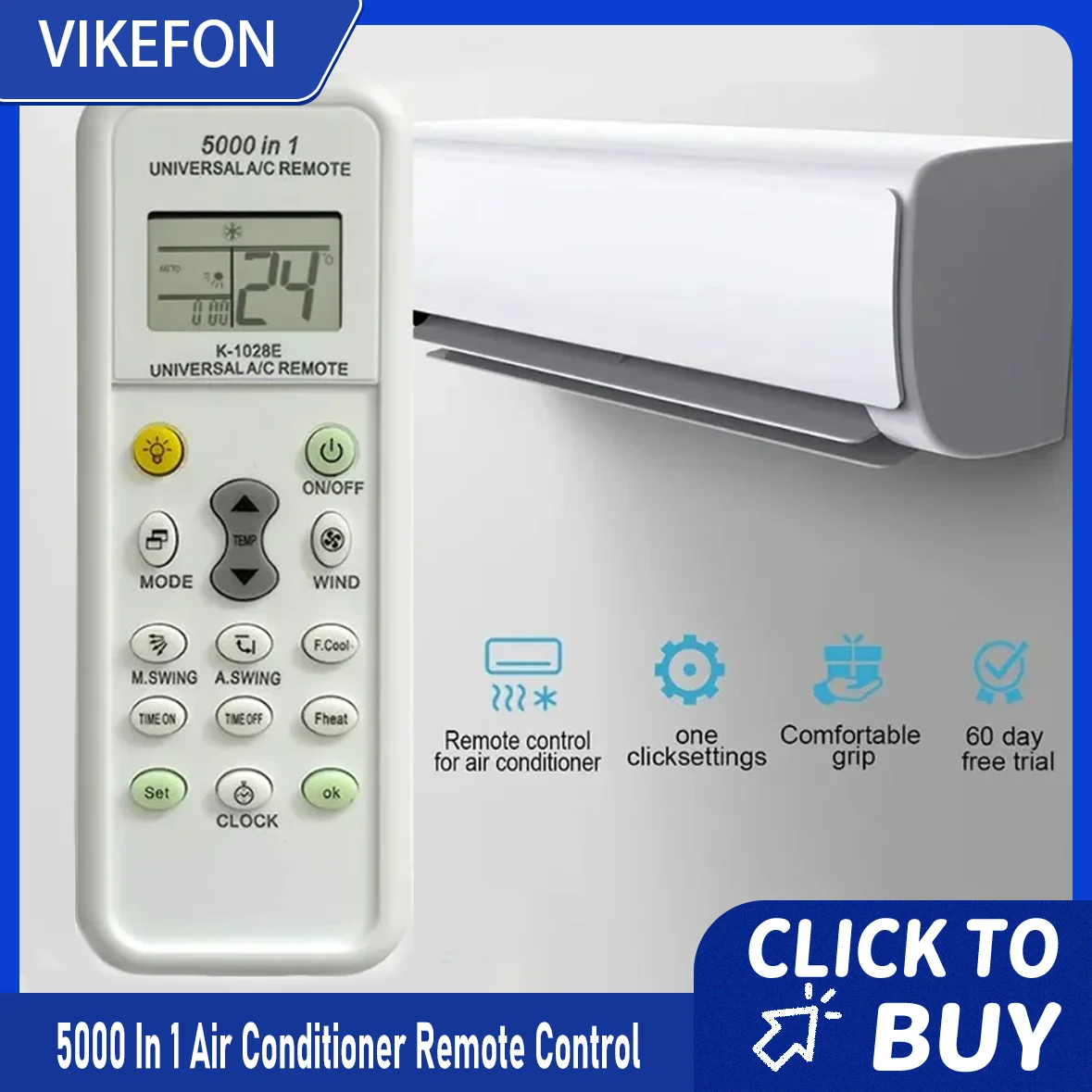 5000 in 1 Universal Air Conditioner Remote Control for LG Gree Midea ...