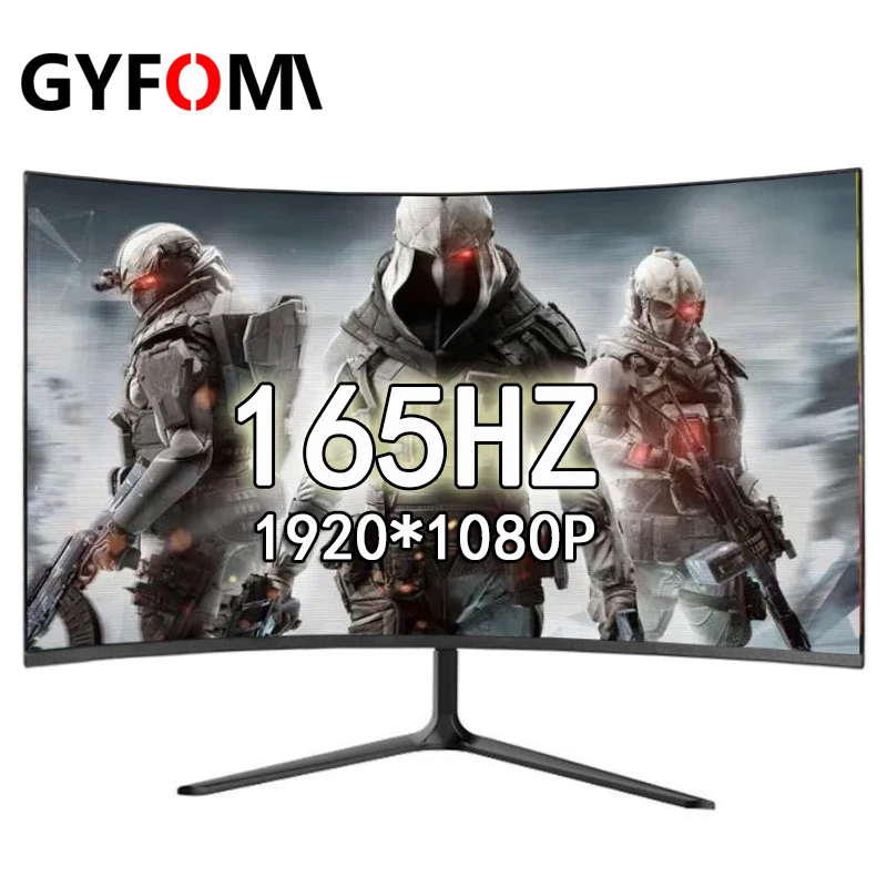 165hz-Monitors-Gamer-24-inch-1920-1080p-LCD-Curved-Monitor-PC-HDMI ...