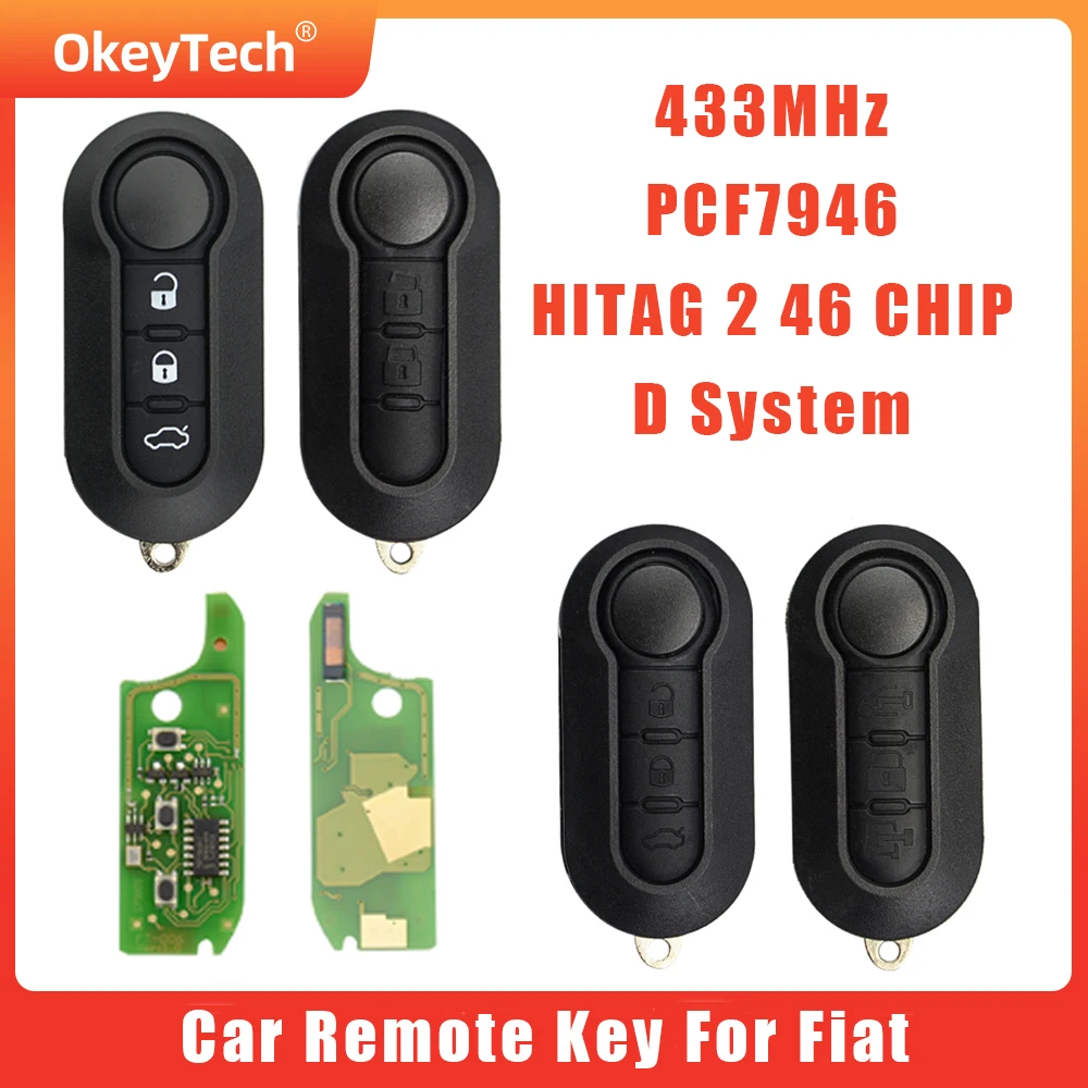 OkeyTech Car Key For Fiat 500L Ducato Citroen Jumper Peugeot Boxer ...