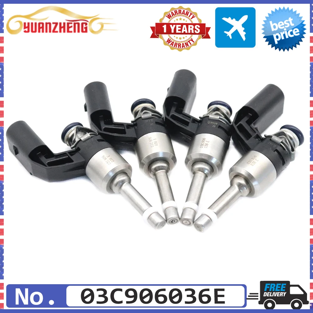 NEW-4PCS-Fuel-Injectors-Nozzle-03C906036E-For-Volkswagen-Beetle-Passat ...
