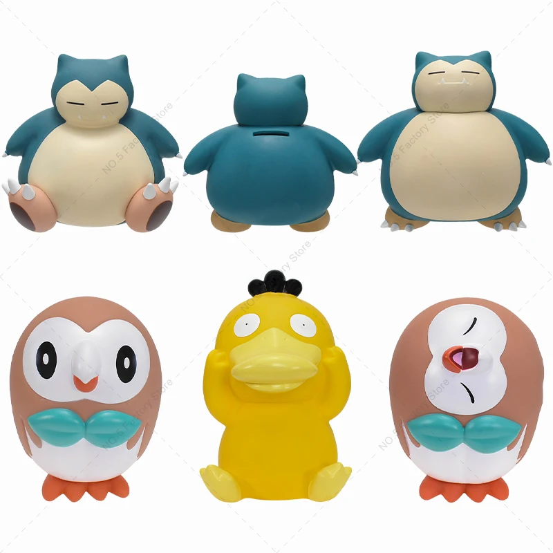 Snorlax-Piggy-Bank-Pokemon-Figure-Psyduck-Rowlet-Coin-Money-Saving-Box ...