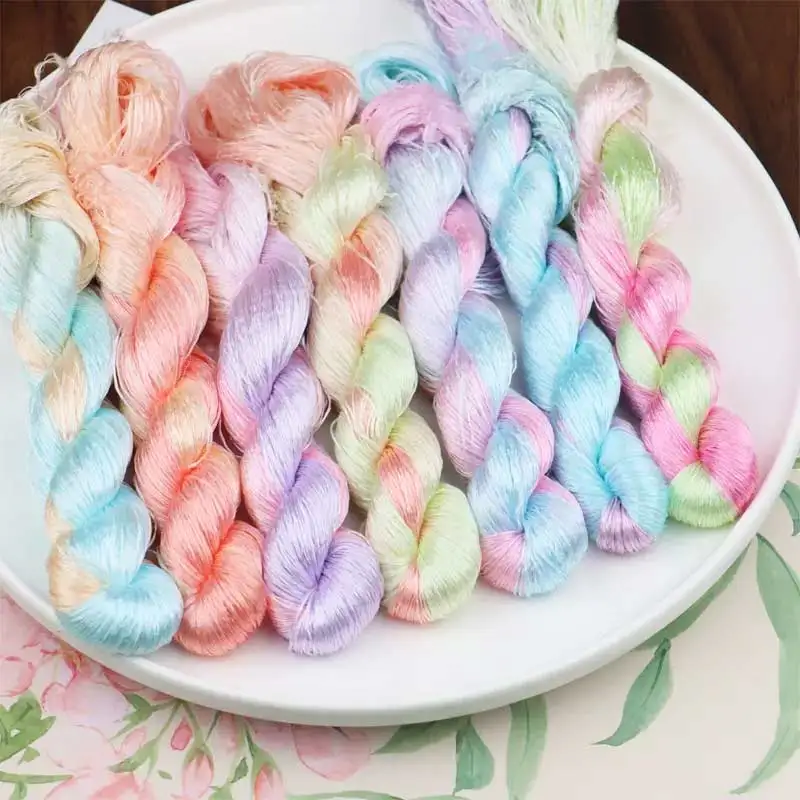 Velvet DIY material, no twisted silk thread, no splitting segment ...