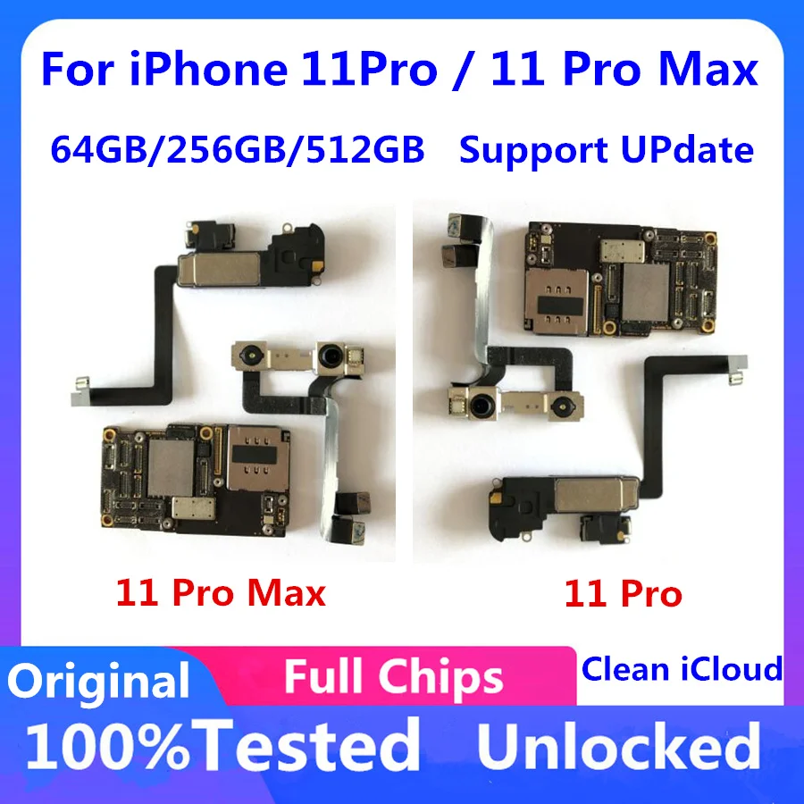 100-Tested-Motherboard-for-iPhone-11-Pro-Max-for-iPhone-11-Pro-Original ...