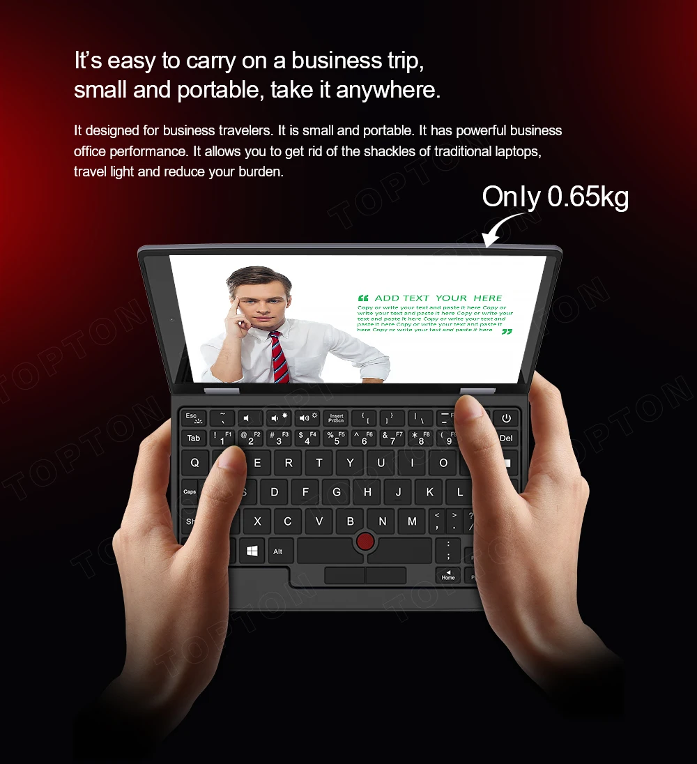 Topton 7 Inch Laptop Touch Screen Ultrabook J4105 J4125 12GB DDR4 Max ...