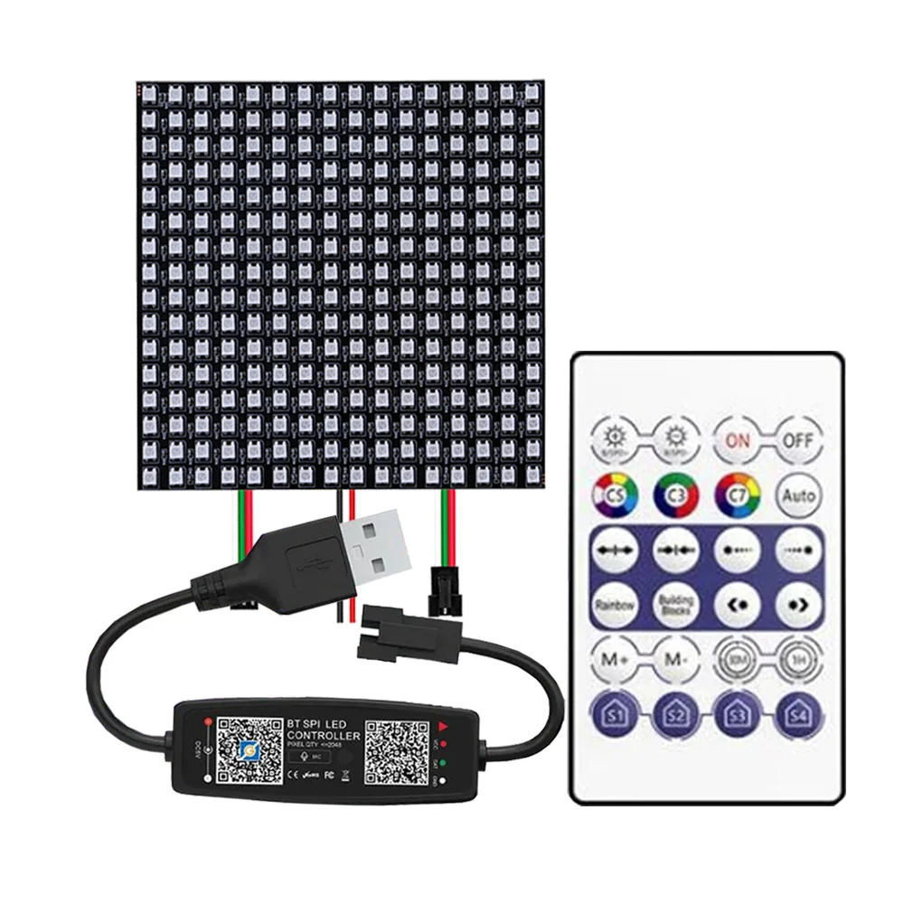 Led-Strip-Matrix-Digital-Panel-WS2812B-Smart-Addressable-Pixel-Screen ...