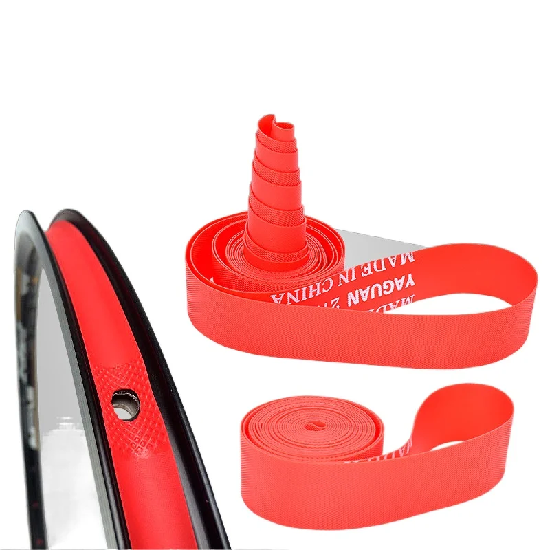 2Pcs-PVC-Bicycle-Tire-Liner-18mm-Wide-Anti-Puncture-Red-Belt-MTB-Road ...