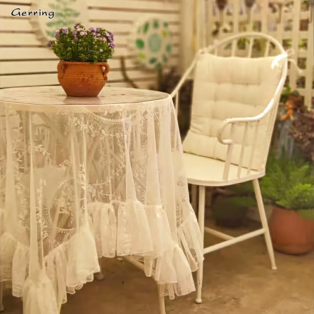 Gerring-White-Table-Coverings-French-Ruffled-Tablecloth-Birthday ...