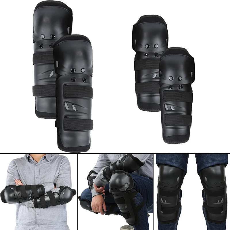 4pcs-Motorcycle-Knee-Elbow-Protective-Pads-Motocross-Skating-Knee ...