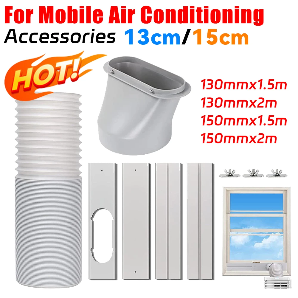 130-150mm-Duct-Extension-Pipe-Telescopic-Flexible-Air-Conditioner ...