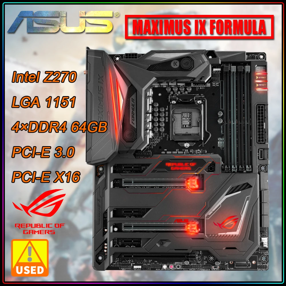 Asus rog maximus ix fórmula placa mãe com intel z270 chipset lga 1151 ...