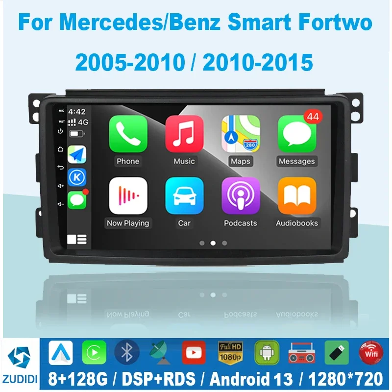 For-Mercedes-Benz-Smart-Fortwo-2006-2007-2008-2009-2011-2015-Car-Radio ...