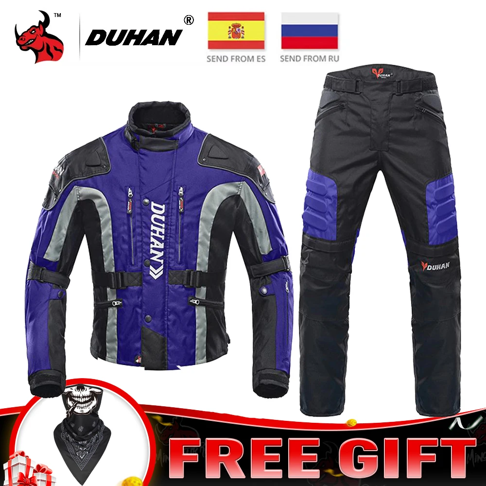 DUHAN-Motorcycle-Jacket-Men-Moto-Jacket-Pants-Windproof-Motocross ...