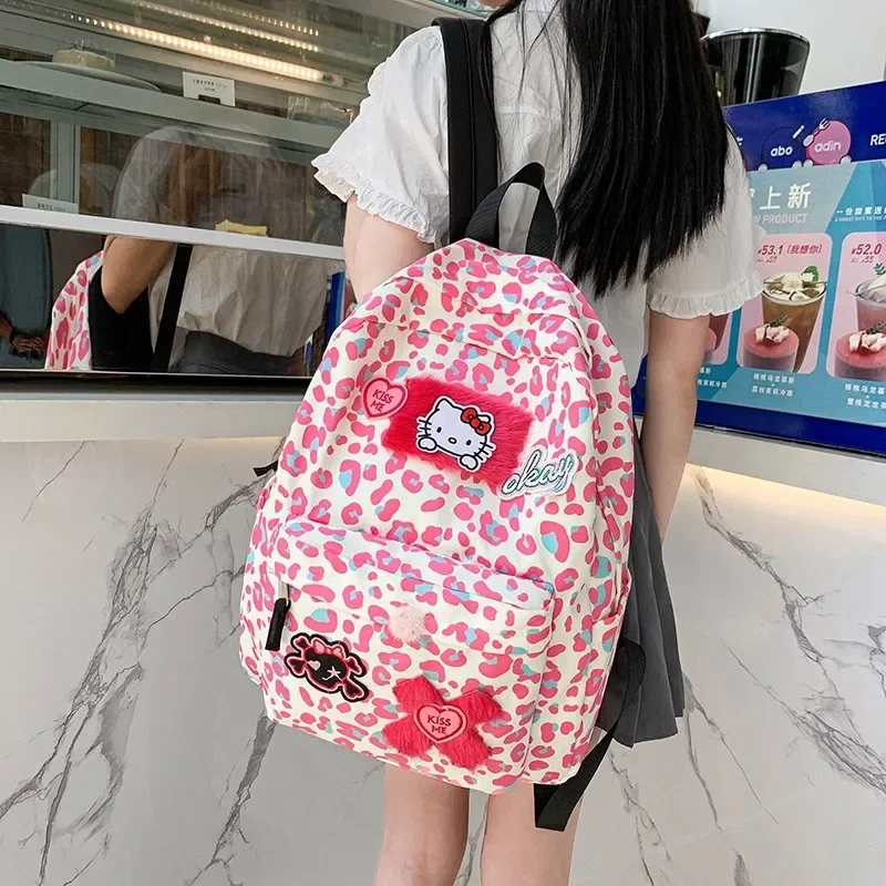 Sanrio-Hello-Kitty-Student-Schoolbag-grande-capacidade-desenhos-prova-d ...