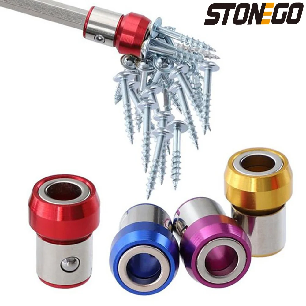 STONEGO Magnetic Bit Holder with Strong Magnetizer Magnetic Ring for ...