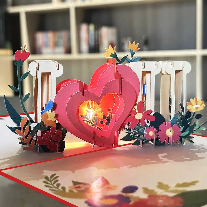 Light&Music Pop Up Valentine Cards | Gifts Flash