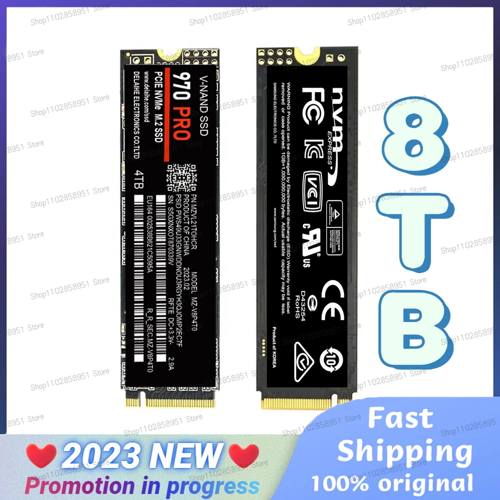 8TB High Speed Internal Hard Drive NGFF NVME M 2 High Capacity SSD 4TB 8TB High Speed Internal Hard Drive NGFF NVME M 2 High Capacity SSD 4TB