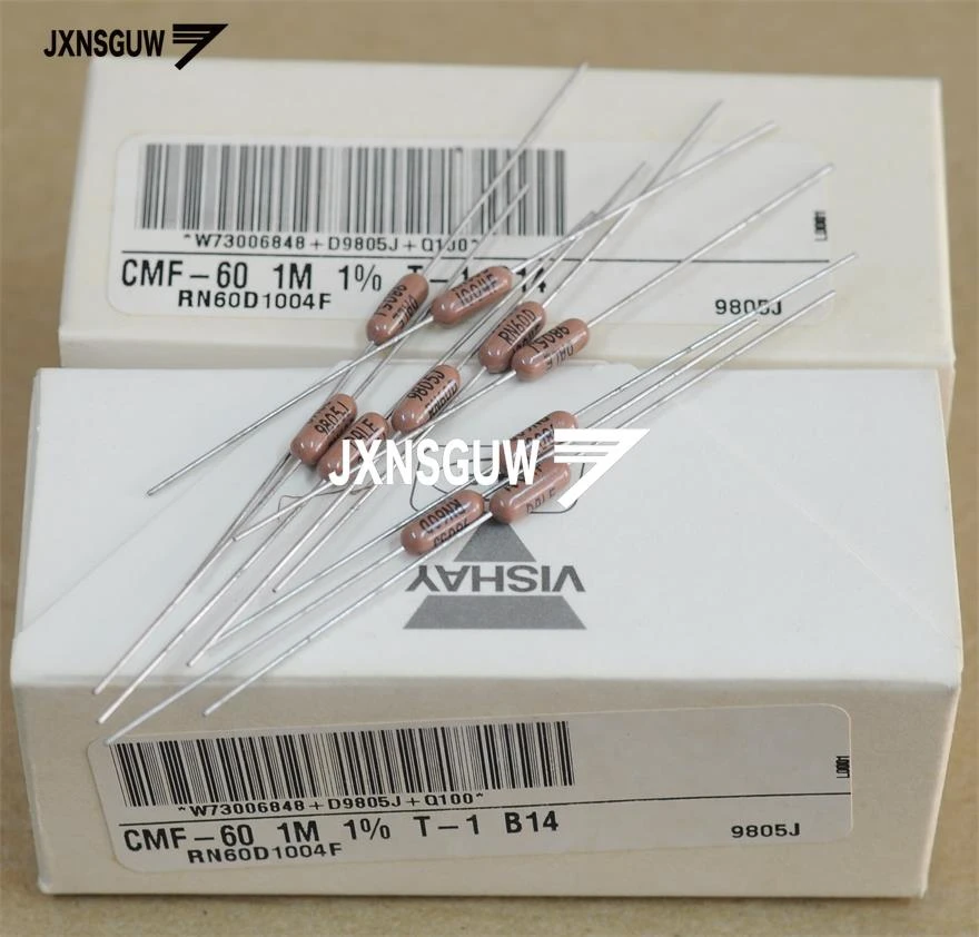 10pcs New Vishay Dale Cmf-60 1% 1/2w1m 9x3mm Metal Film Resistor 0.5w ...