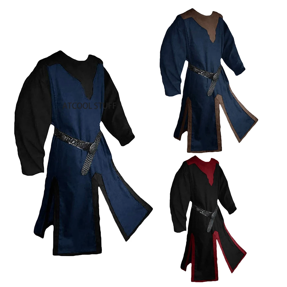 Medieval-Paladin-Men-Larp-Tunic-Tops-Knight-Templar-Crusader-Priest ...