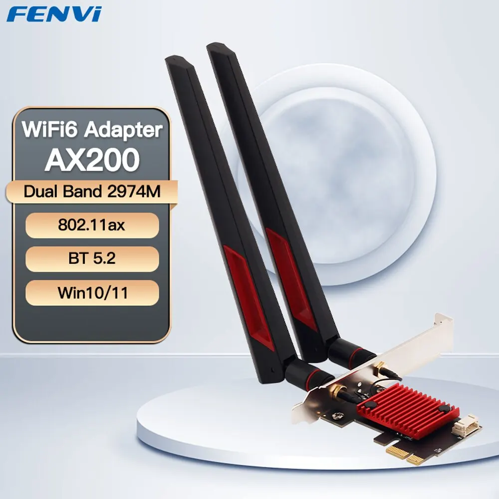 3000Mbps-WiFi-6-PCIE-Wireless-Adapter-AX200-802-11ax-Dual-Band-2-4G ...