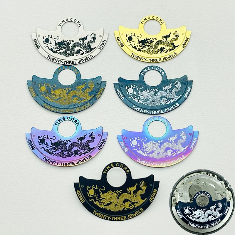 Zodiac-Dragon-NH35-Movement-Automatic-Hammer-Rotor-Metal-Patch-Fits ...