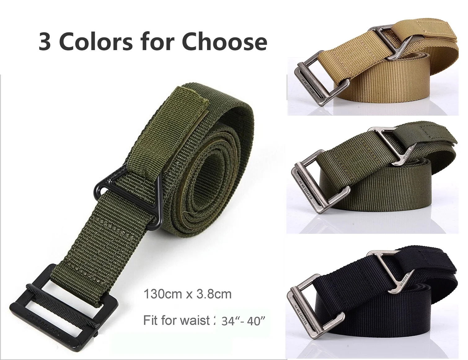 Tactical-Belt-Military-Style-Nylon-Webbing-Riggers-Tactical-Web-Belt ...