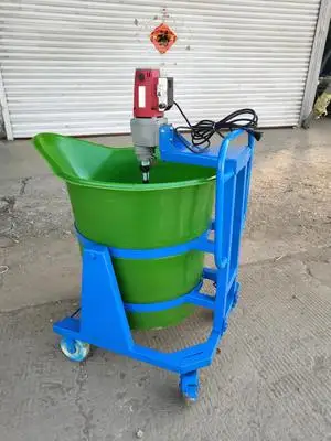 Self-leveling mixing barrel duckbill plastic mixer cement gypsum based ...