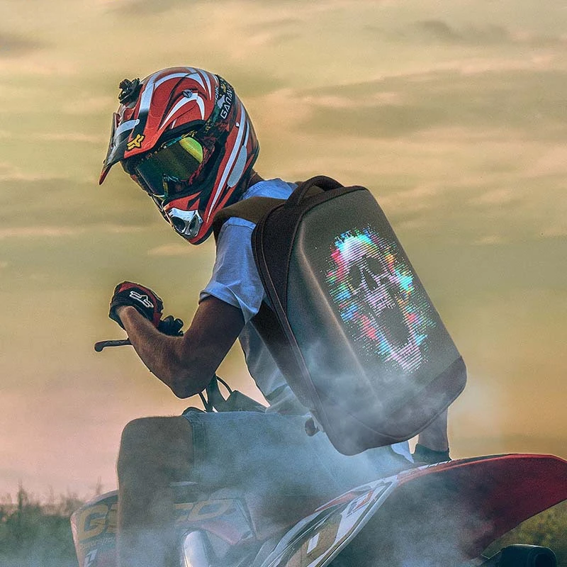 Mochila-con-pantalla-LED-bolso-de-negocios-inteligente-impermeable ...
