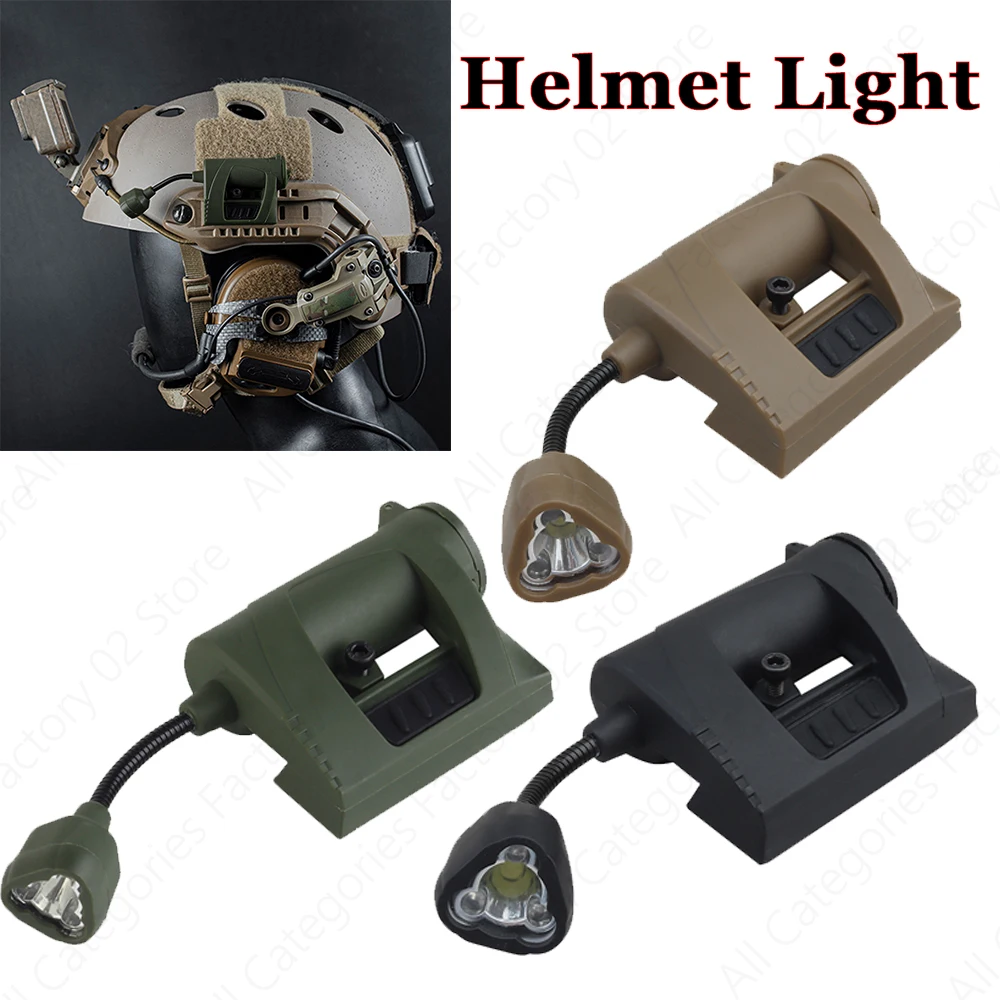 Tactical-Helmet-Light-3-Modes-MPLS-CHARGE-LED-Hunting-Military-Helmet ...