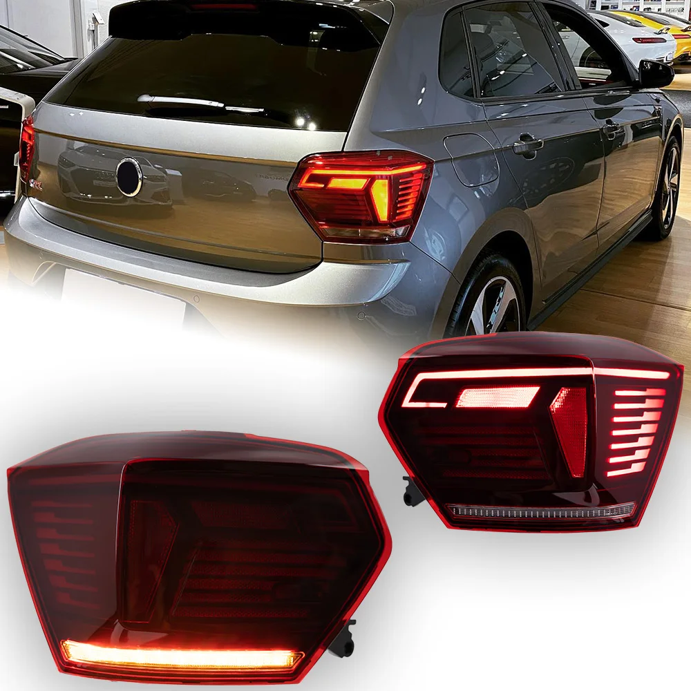 Akd Car Lights For Vw Polo Led Tail Light 2017-2021 Vento Rear Lamp Drl ...