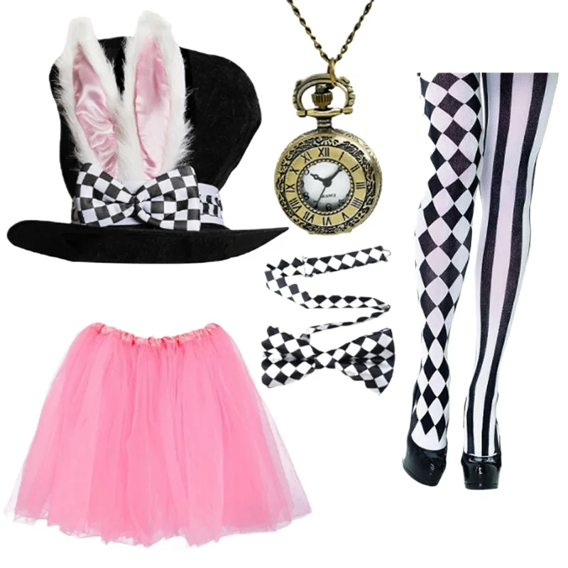 Halloween-Easter-White-Rabbit-Top-Hat-Alice-Cosplay-Bunny-Bowler-Men ...