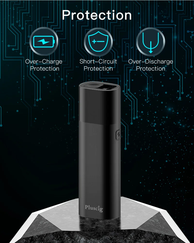 New Pluscig V20 Charged Electronic Cigarette Smoke Vape Box Heat Not ...