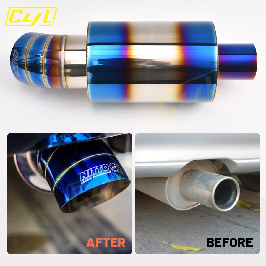 Car-Exhaust-Pipe-Mufflers-Tail-Universal-High-Quality-Stainless-Steel ...