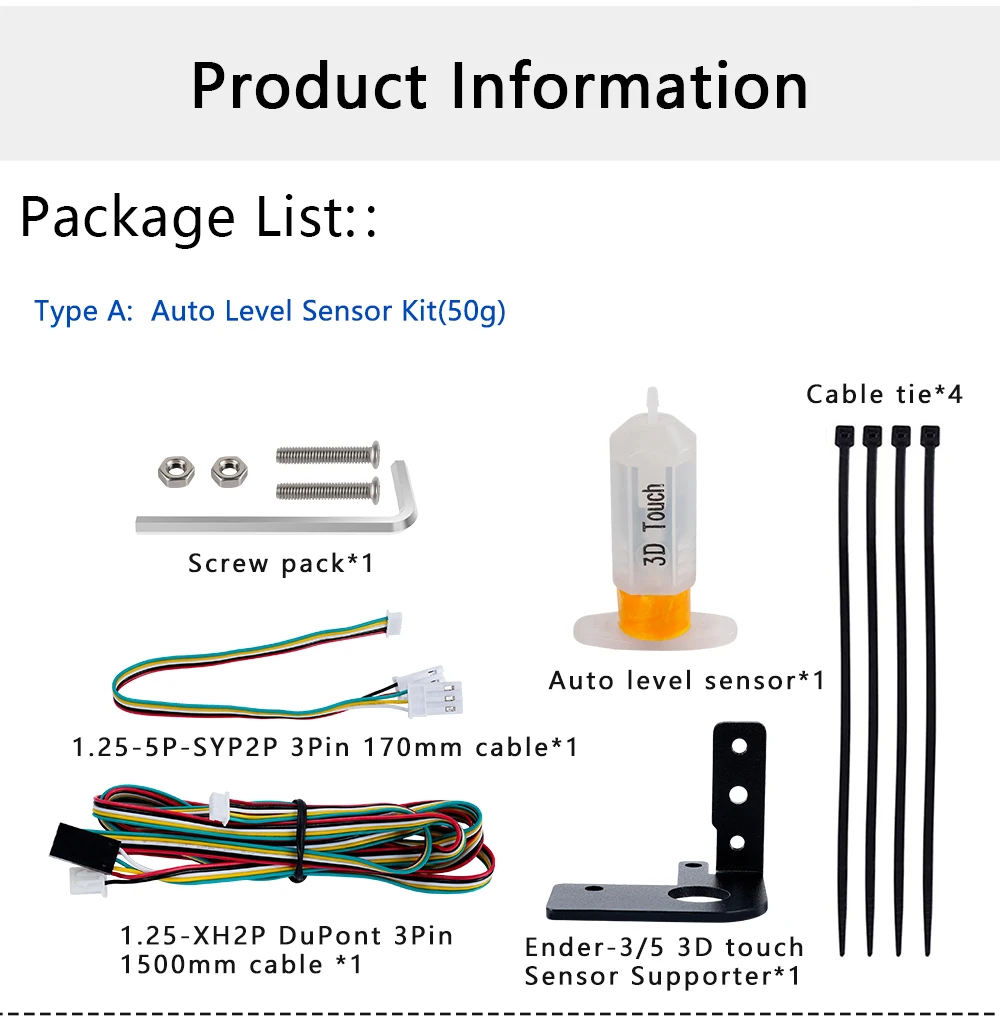 Capteur tactile 3D automatique BL Touch,pour Reprap MK8,Ender 3 Pro,Ender 5,Anet A8 Tevo- Type A ...