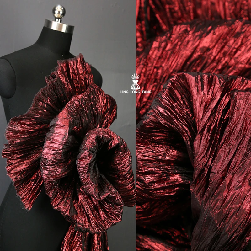 Hand Twisted Rope Wrinkle Irregular Pleated Fabric Texture Shape ...