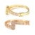 New Iced Out Bling Opened Square Zircon Charm Bracelet Gold Silver Color Baguette Aaa Cz Bangle ...